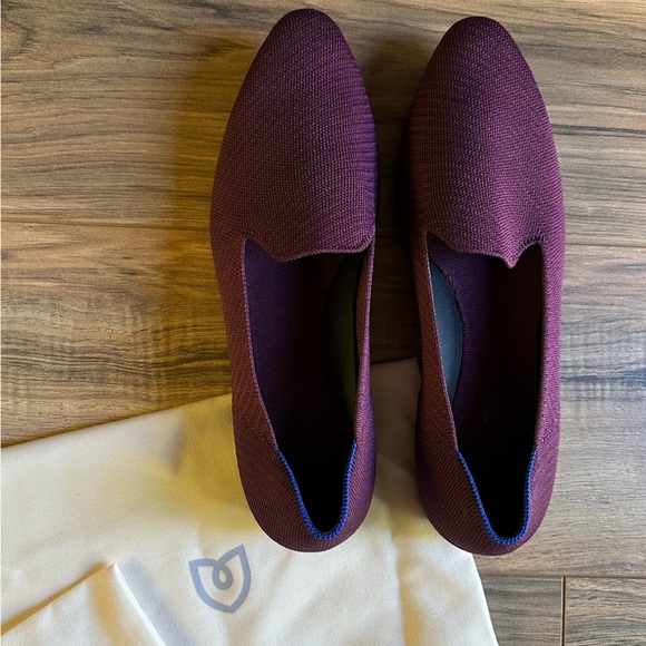 Rothy's | Shoes | Like New Rothys Almond Loafer In Plum Twill | Poshmark